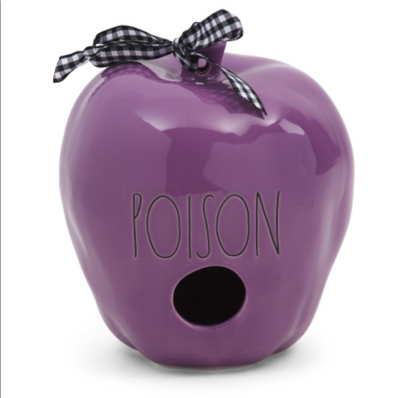 Rae Dunn | Accessories | Rae Dunn Purple Poison Apple Birdhouse Nib ...